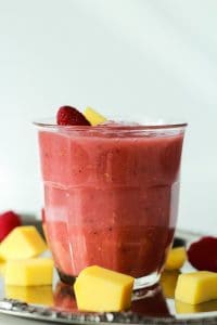 Easy Raspberry Mango Smoothie Recipe | Joyful Healthy Eats