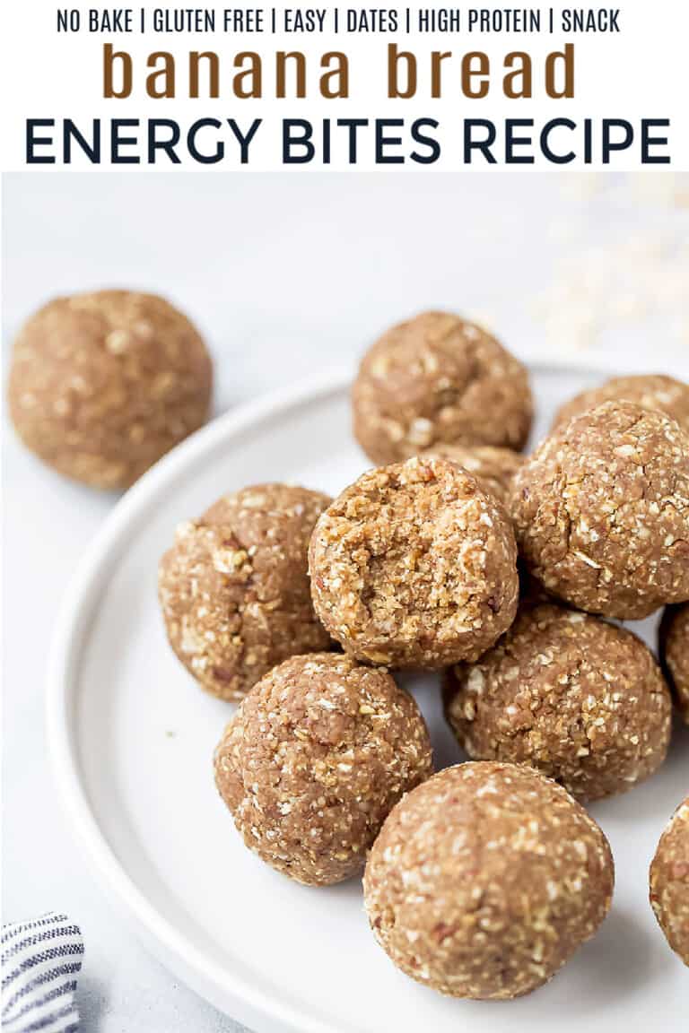Easy Banana Bread Energy Balls | Healthy Energy Bites Recipe