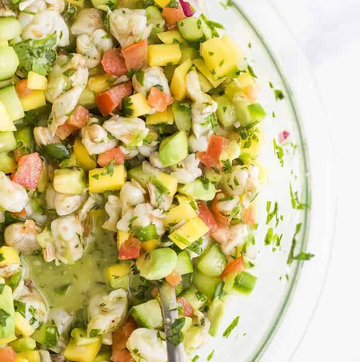 Easy Mango Shrimp Ceviche with Avocado | Shrimp Ceviche Recipe