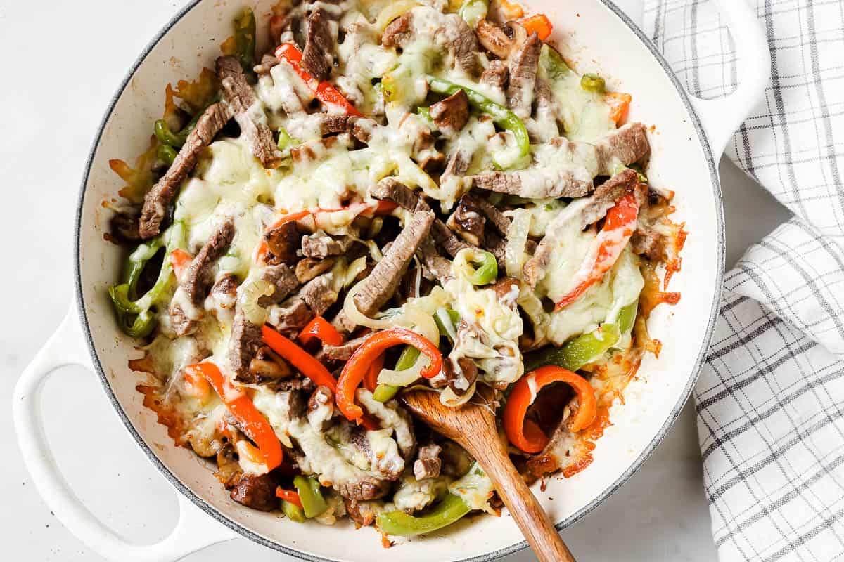 Philly Cheese Steak Skillet Recipe | Happy Healthy Eating - Story ...