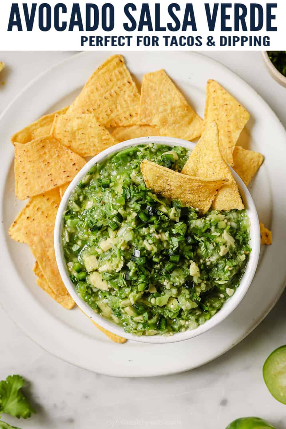 Avocado Salsa Verde Recipe | Joyful Healthy Eats