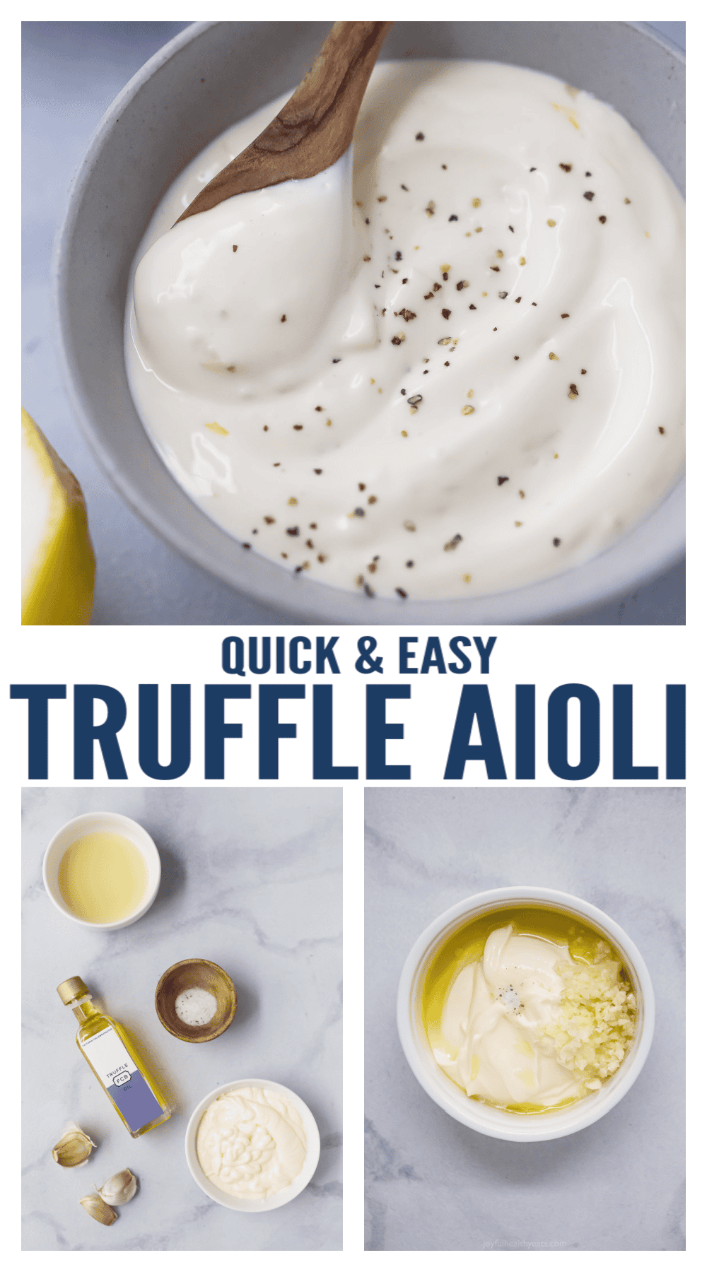 Truffle Aioli | Joyful Healthy Eats