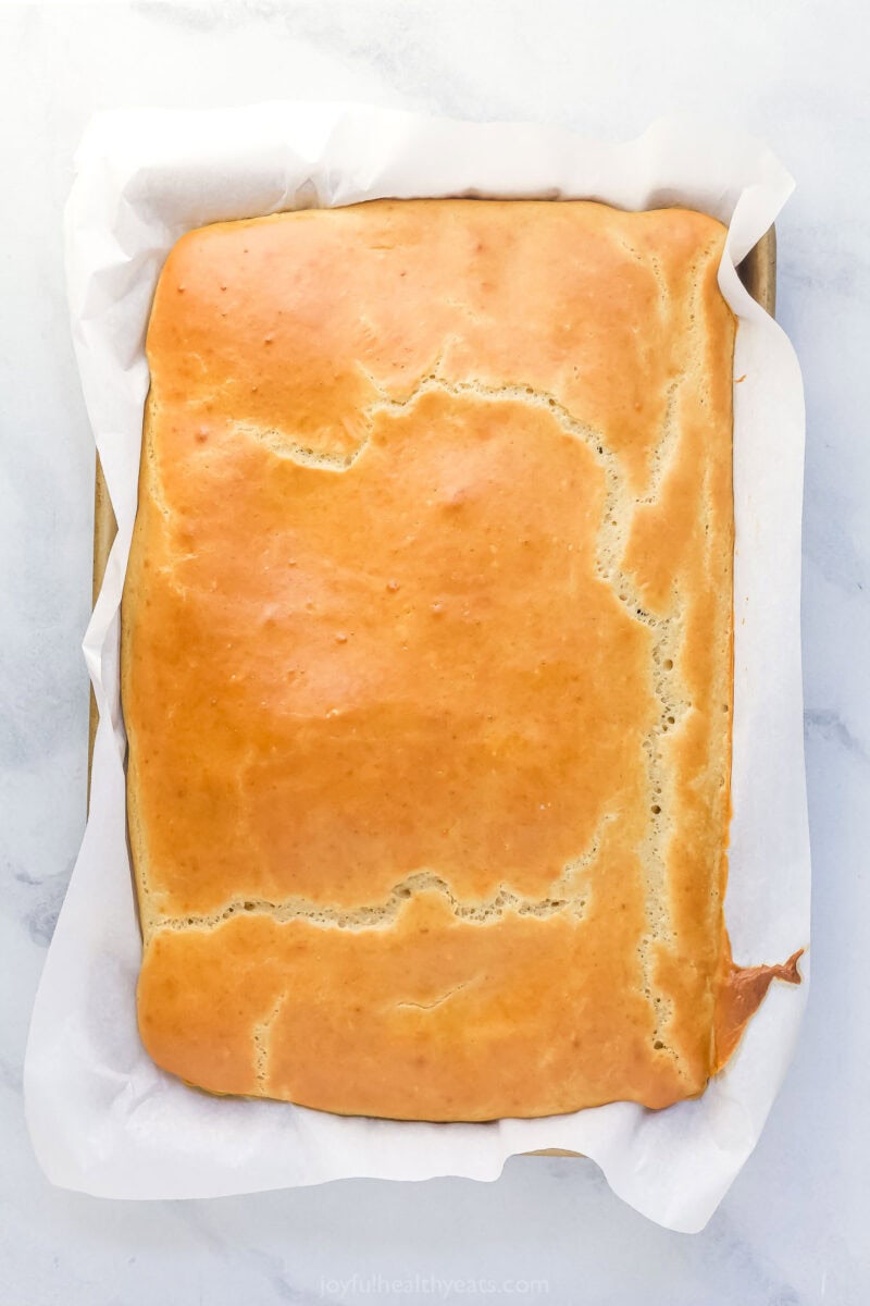 High Protein Sheet Pan Pancakes | Joyful Healthy Eats