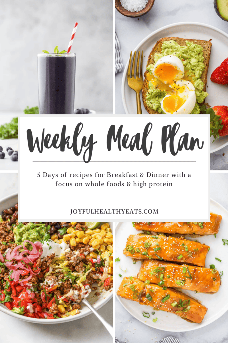 Weekly Meal Plan #5 | Straightforward Wholesome Recipes - Street Food ...