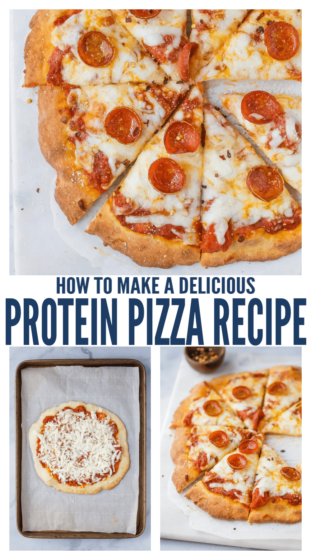 High Protein Pizza Recipe | Joyful Healthy Eats