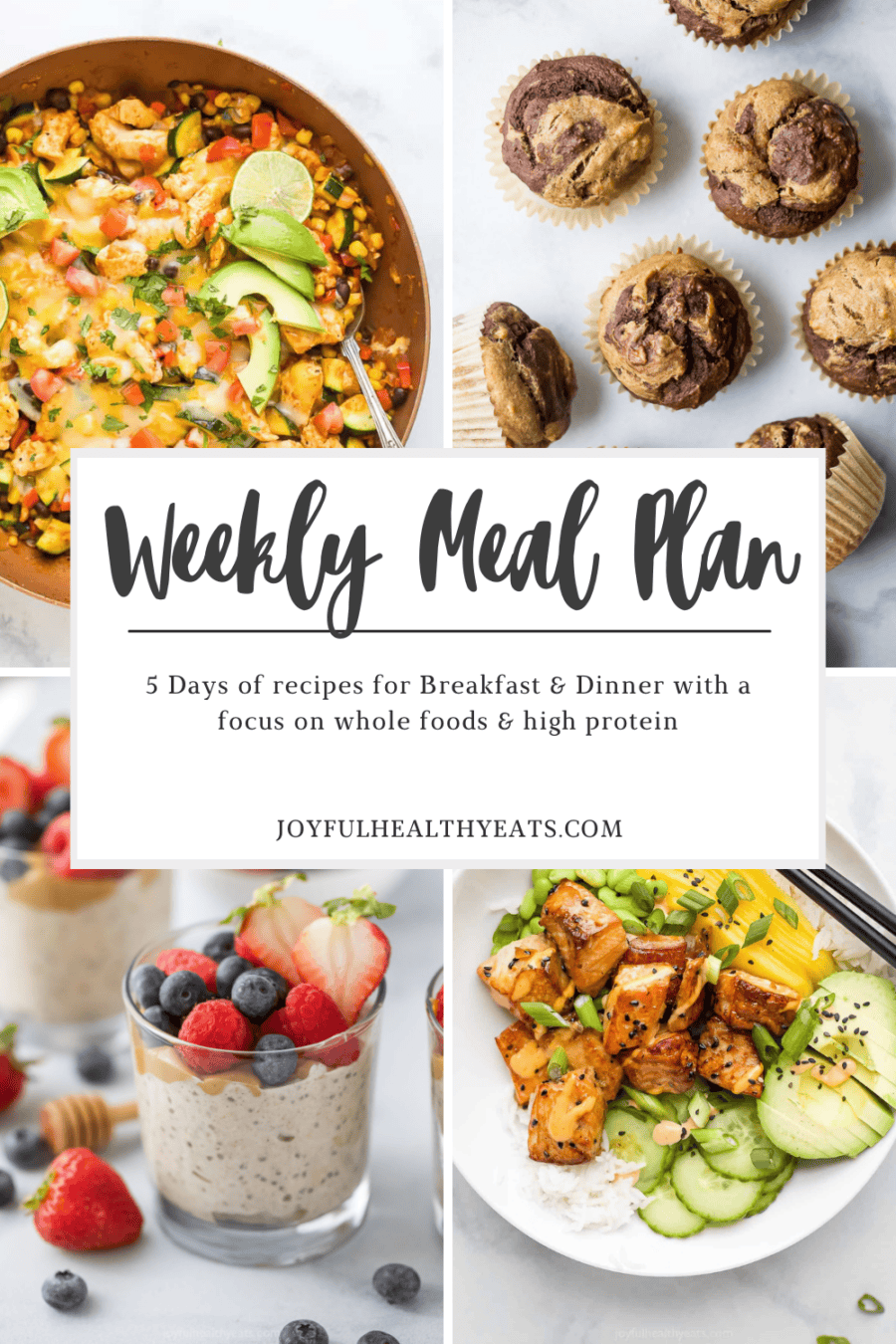 Weekly Meal Plan #7 | Straightforward Wholesome Recipes - Street Food ...